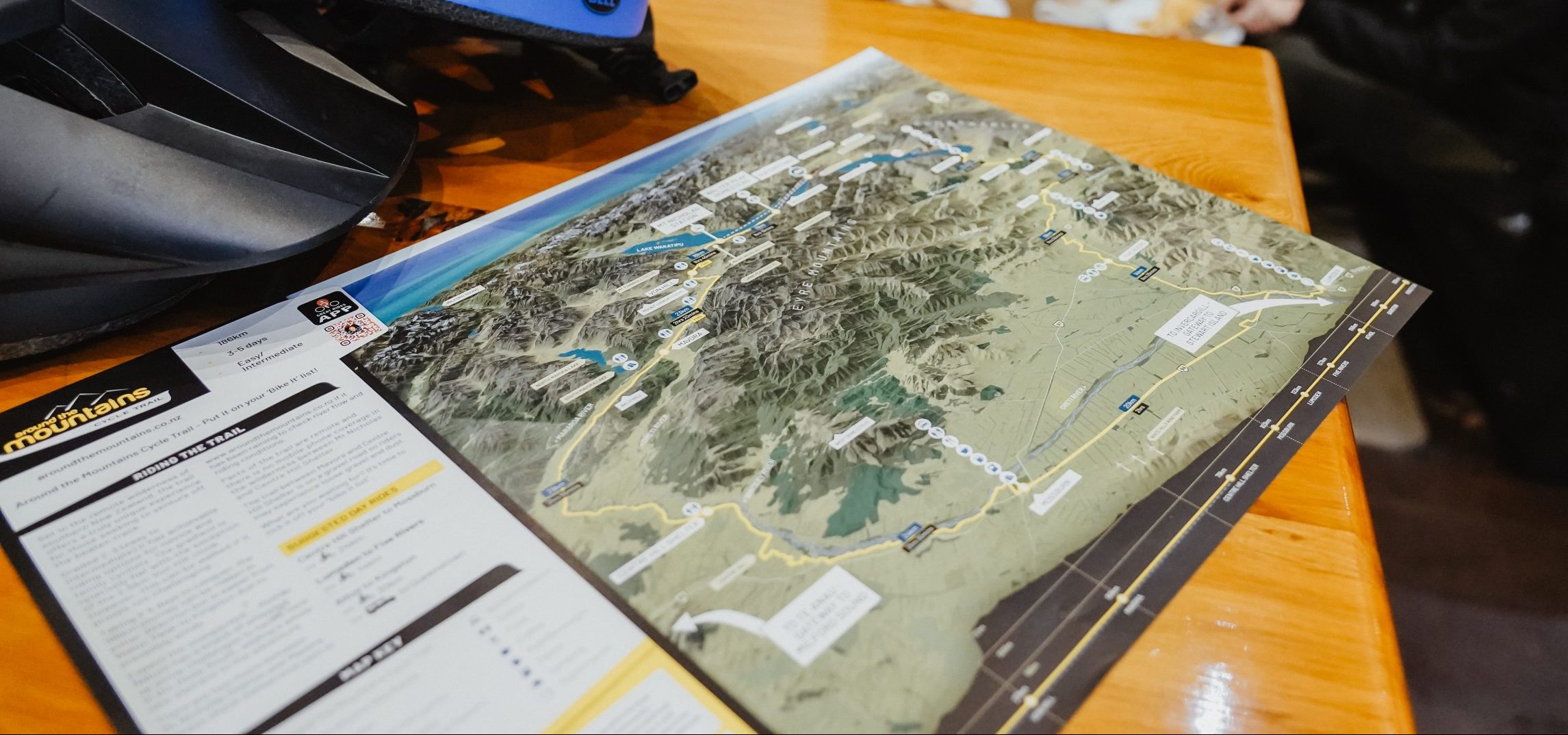 Map and trail sections - Around the Mountains